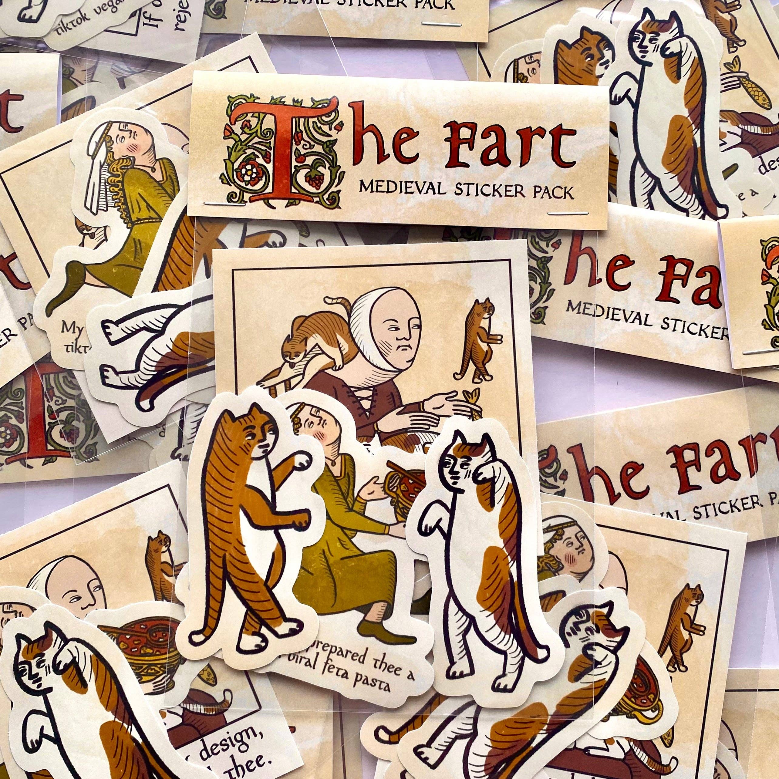 The Fart Medieval - Sticker Pack – Flutter & Fern